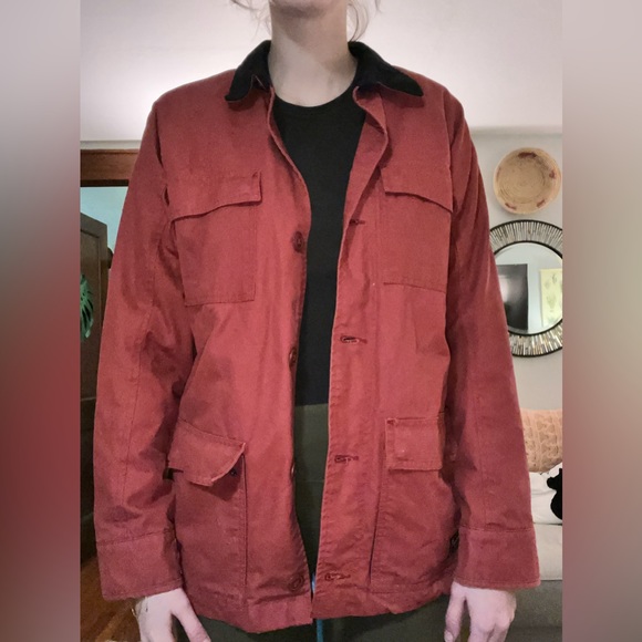 Burton | Jackets & Coats | Vintage Burton Durable Goods Dark Red Coat ...
